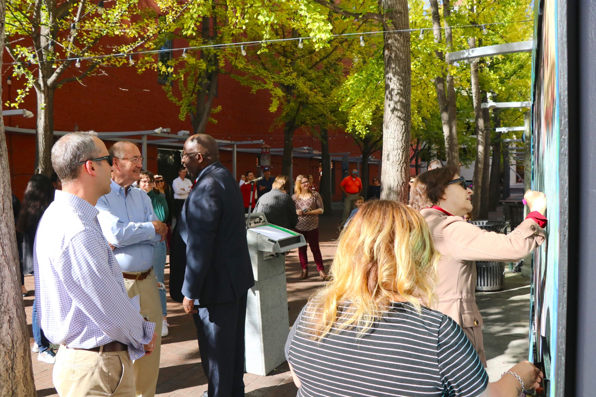 New Public Chalk Wall Opens in Century Plaza