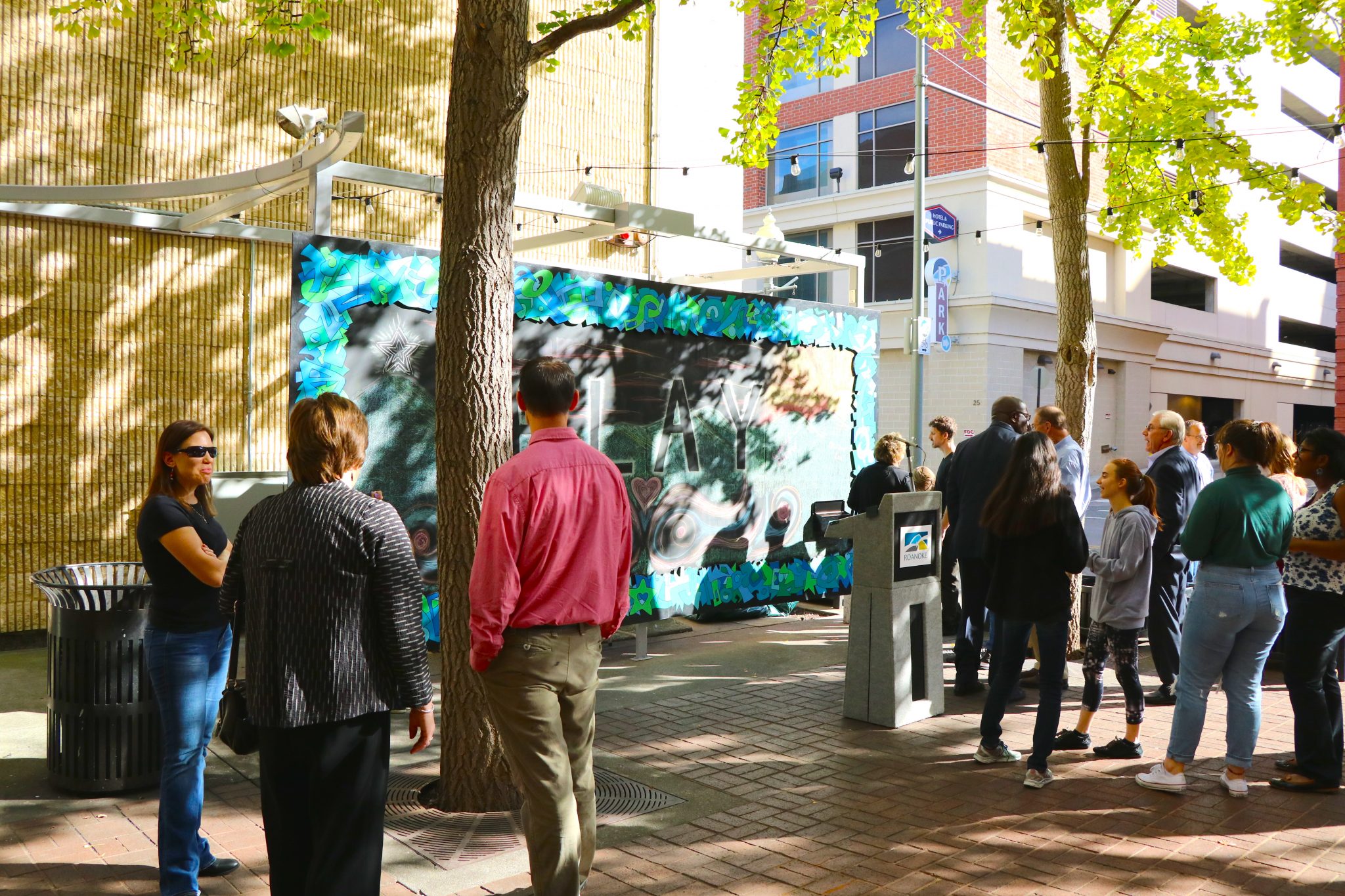 New Public Chalk Wall Opens in Century Plaza